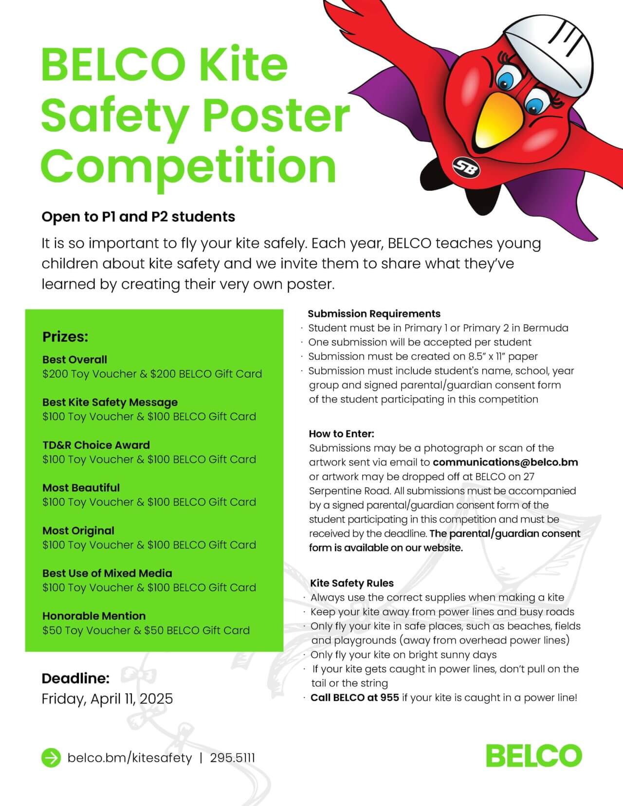 BELCO Kite Safety Poster Competition | BELCO